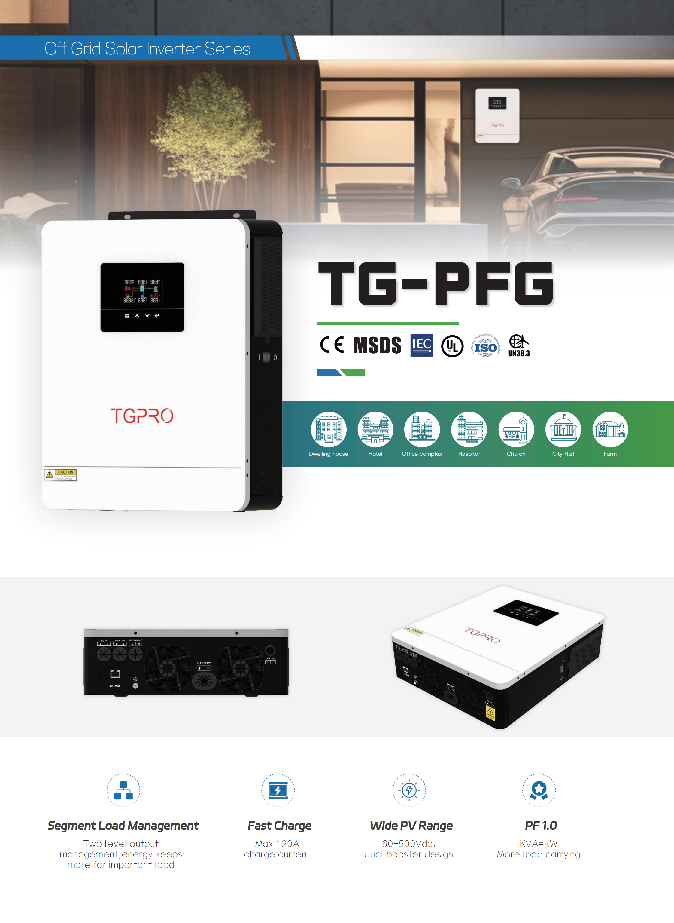 Off Grid TG-HVB 4-10Kw Single Phase | Inverter - TGPRO