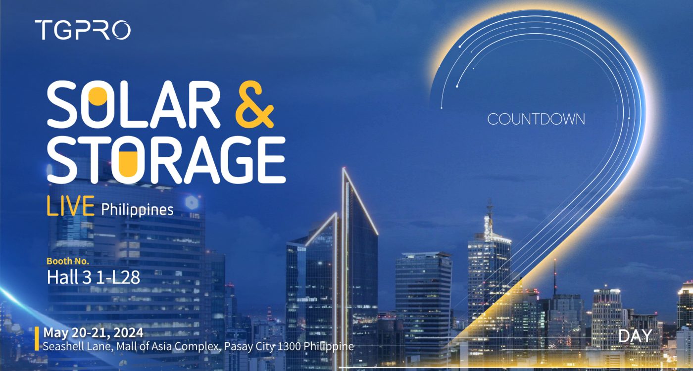 Countdown to the show is on for two days, and the TGpro Energy Storage Show is about to open ...